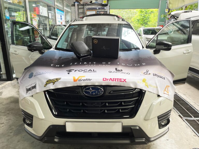 Subaru Forester nâng cấp loa sub điện Rockpower R7 để bổ sung âm trầm ...